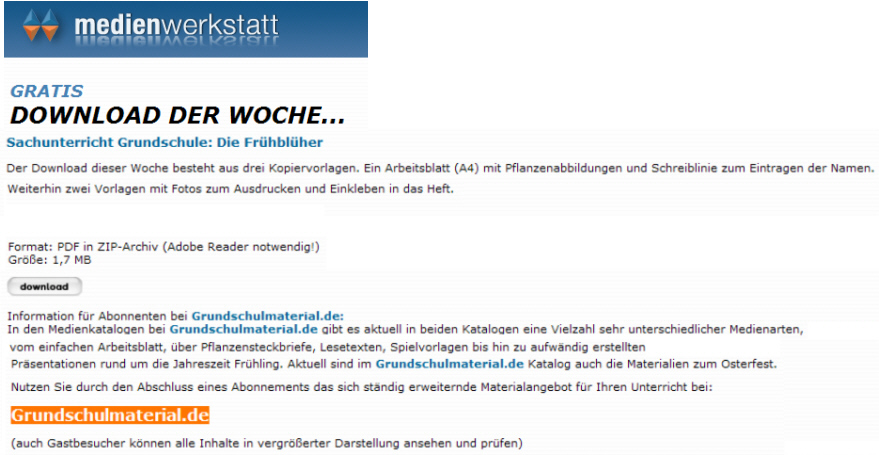 Geheimtipp für Lehrpersonen - Medienwerkstatt-Wissen © 2006-2025 Medienwerkstatt