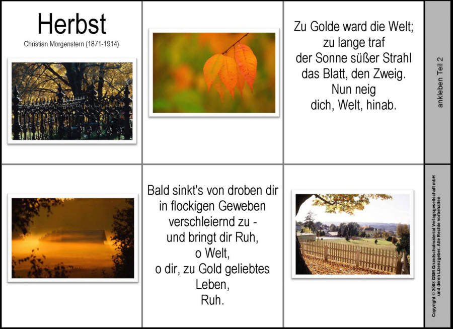 Leporello: Herbst (Christian Morgenstern) - Medienwerkstatt-Wissen © 2006-2025 Medienwerkstatt
