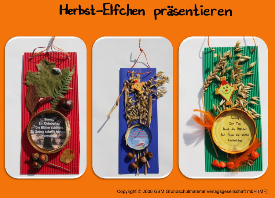 Herbst-Elfchen präsentieren - Fotos - Medienwerkstatt-Wissen © 2006-2025 Medienwerkstatt