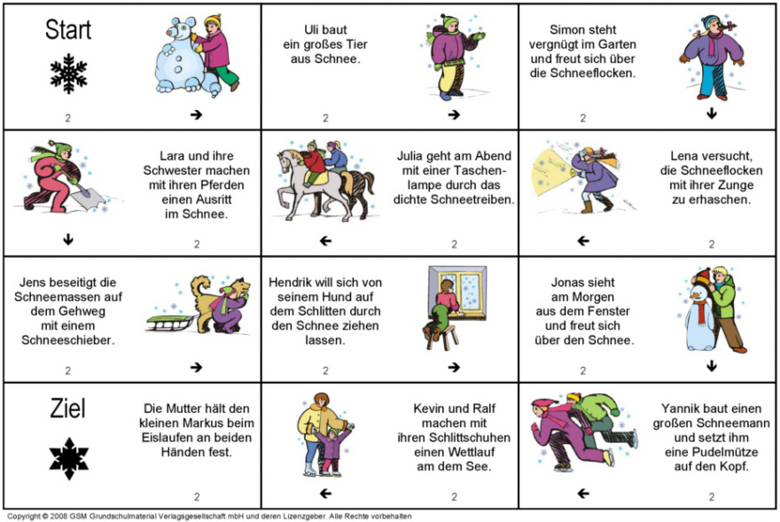 WINTER-LESE-DOMINO 2 - Medienwerkstatt-Wissen © 2006-2025 Medienwerkstatt