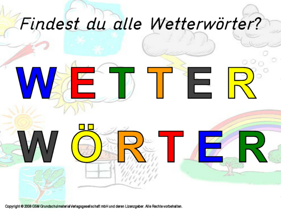 Findest du alle WETTER-WÖRTER? - Medienwerkstatt-Wissen © 2006-2026 ...