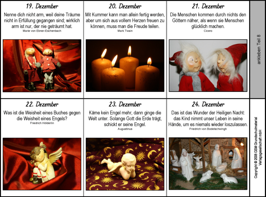 Ein Adventskalender als Leporello (Fotos) - Seite 4 - Medienwerkstatt-Wissen © 2006-2023 ...