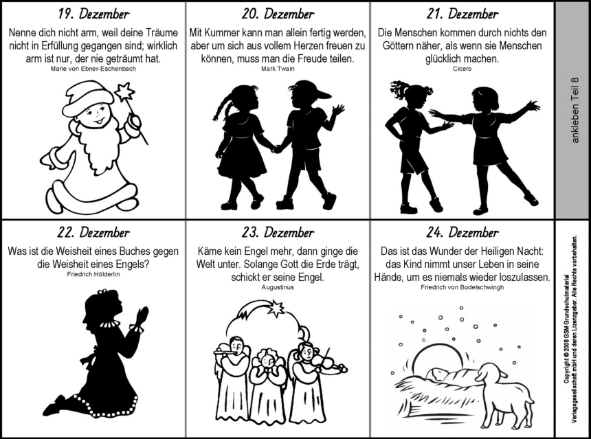 Ein Adventskalender als Leporello (Ausmalbilder) - Seite 4 - Medienwerkstatt-Wissen © 2006-2025 ...