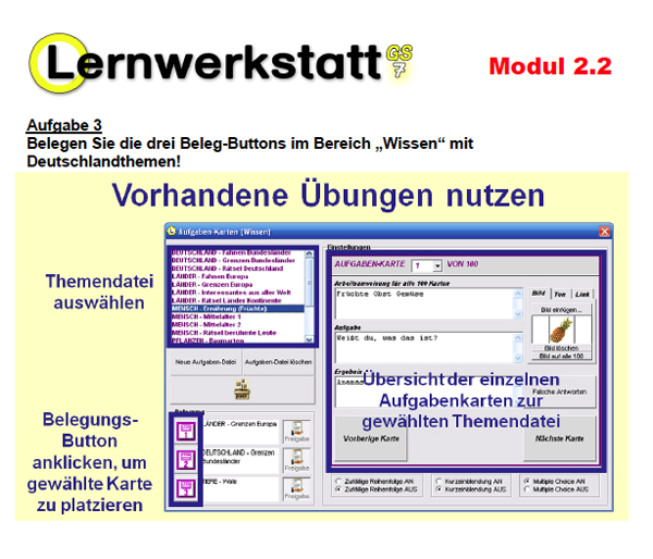 Im Lehrkraftmodus Übungseinstellungen treffen - Medienwerkstatt-Wissen © 2006-2025 Medienwerkstatt