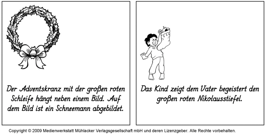 Advent Lese-Mal-Blatt 4 - Medienwerkstatt-Wissen © 2006-2025 Medienwerkstatt