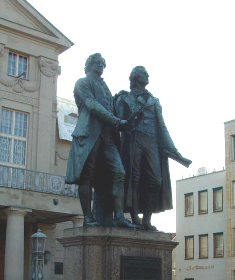 Goethe-Schiller-Denkmal in Weimar - Medienwerkstatt-Wissen © 2006-2024 ...