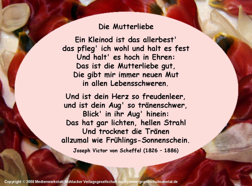 Die Mutterliebe (Joseph Victor von Scheffel) - Medienwerkstatt-Wissen ...