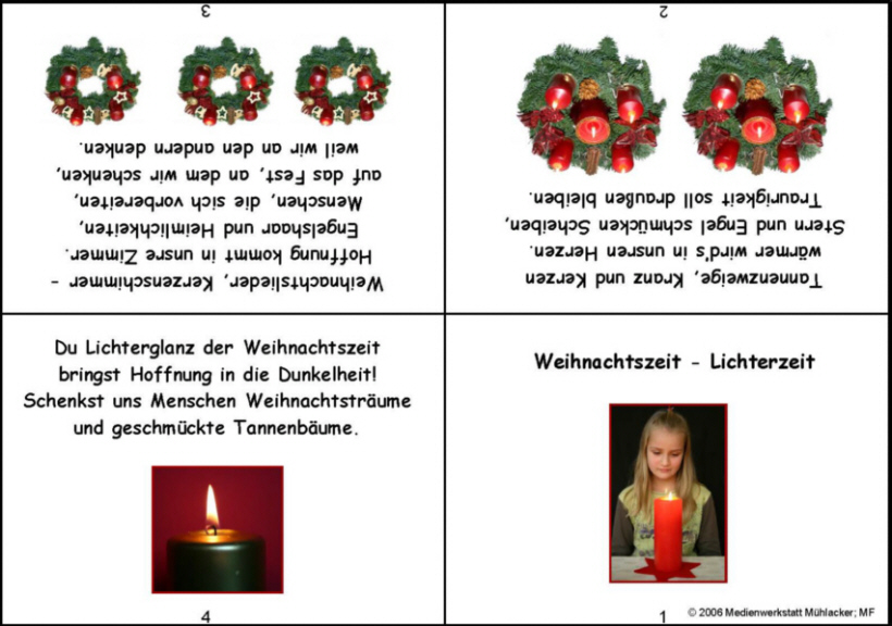 Faltbuch: Weihnachtszeit - Lichterzeit - Medienwerkstatt-Wissen © 2006-2025 Medienwerkstatt
