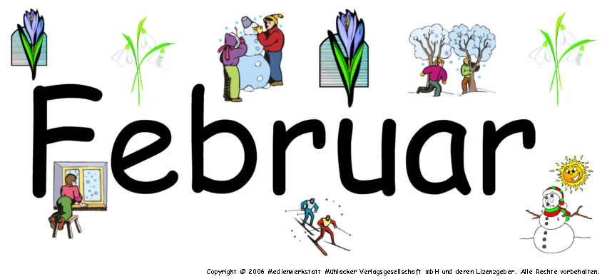 Monatsschild für den Februar - Medienwerkstatt-Wissen © 2006-2025 ...